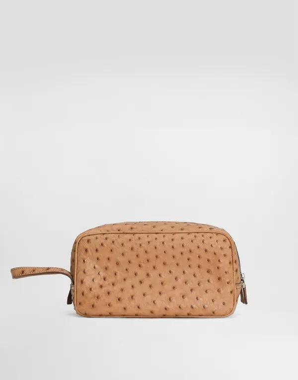 Dolce & Gabbana Ostrich Necessaire Briefcase And Clutches