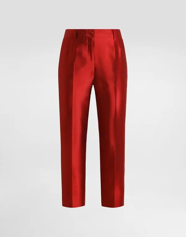 Dolce & Gabbana Mikado Trousers Pants And Shorts - Red