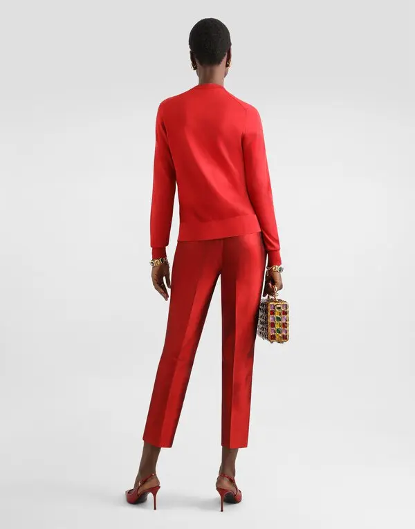 Dolce & Gabbana Mikado Trousers Pants And Shorts
