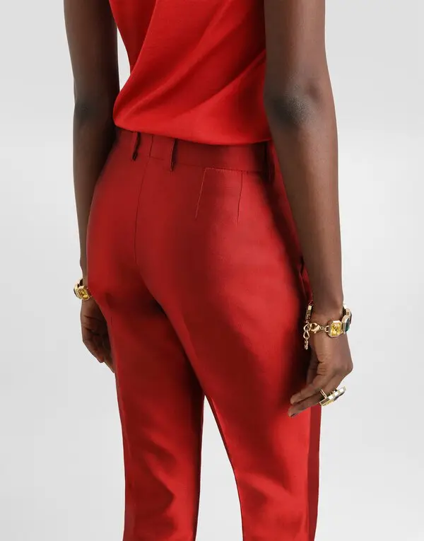 Dolce & Gabbana Mikado Trousers Pants And Shorts