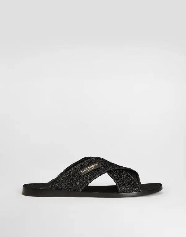 Dolce & Gabbana Sandalo Sandals And Slides - Black