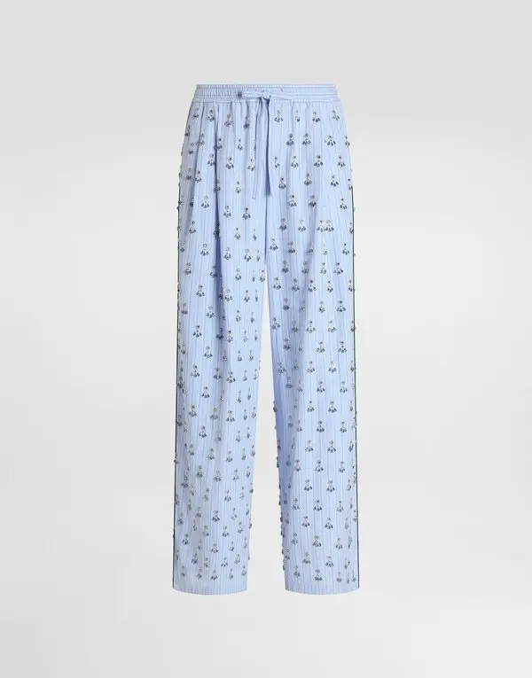 Dolce & Gabbana Vanity Trousers With Embroidery Pants And Shorts Multi-colored - Multicolor