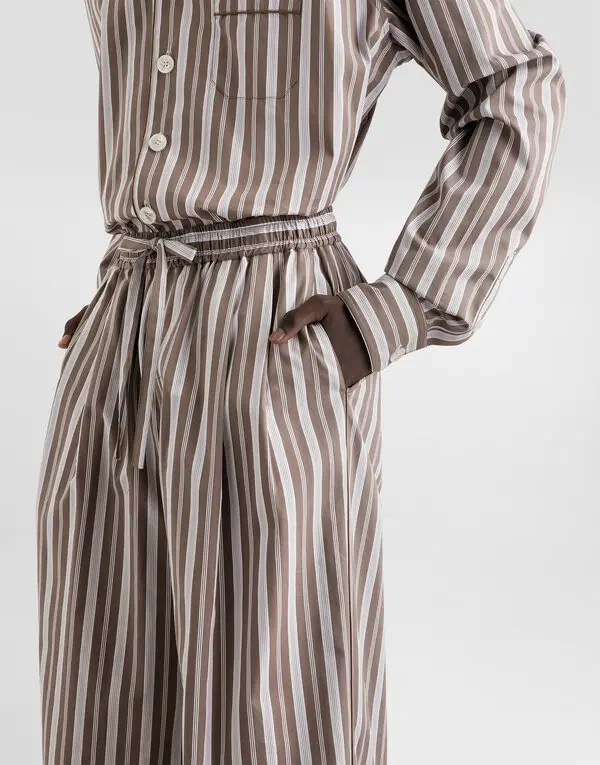 Dolce & Gabbana Striped Poplin Trousers