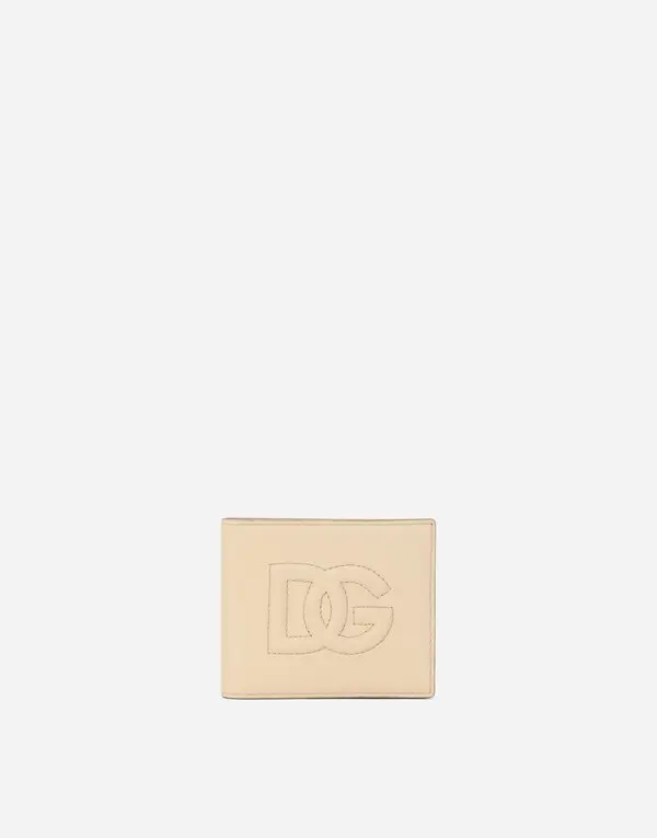 Dolce & Gabbana Dg Logo Bifold Wallet Wallets And Small Leather Goods - Beige