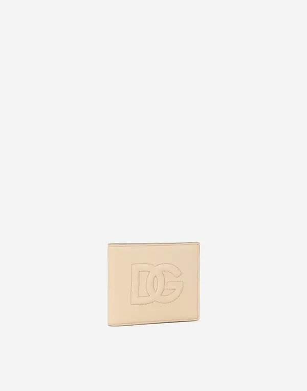 Dolce & Gabbana Dg Logo Bifold Wallet Wallets And Small Leather Goods - Beige