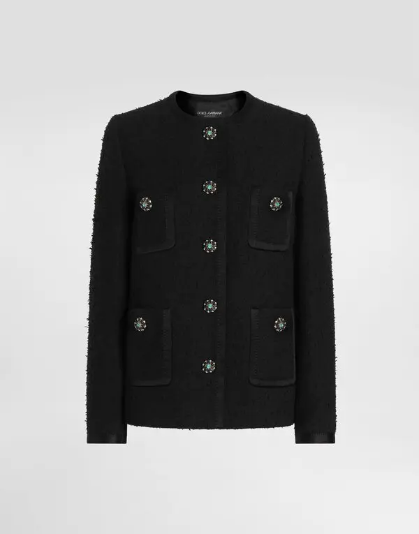 Dolce & Gabbana Rachel Basketweave Jacket Blazers
