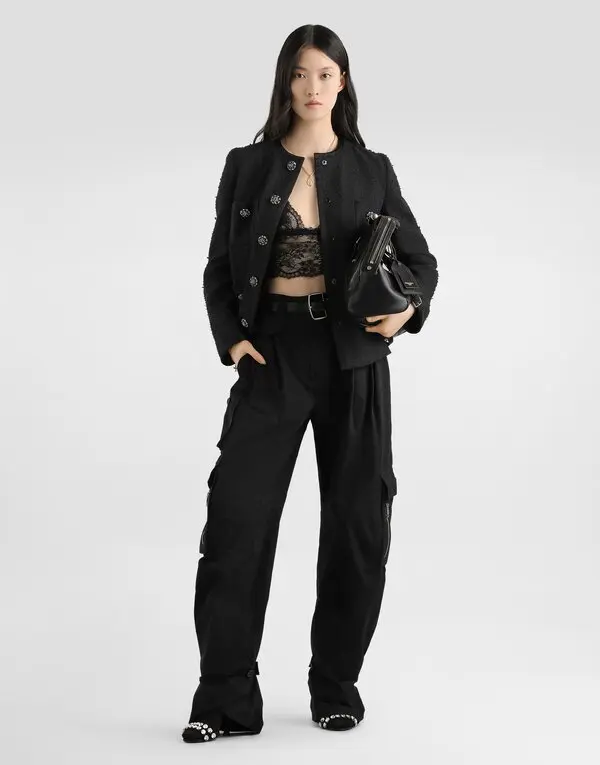 Dolce & Gabbana Rachel Basketweave Jacket Blazers