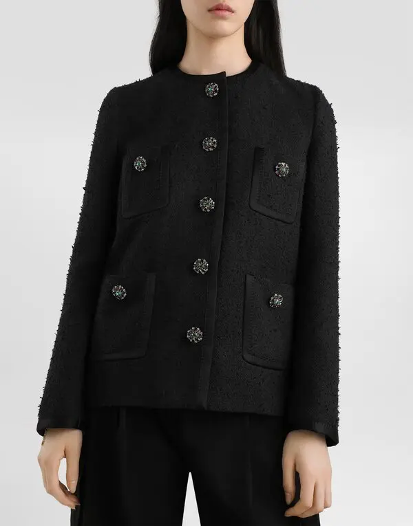Dolce & Gabbana Rachel Basketweave Jacket Blazers