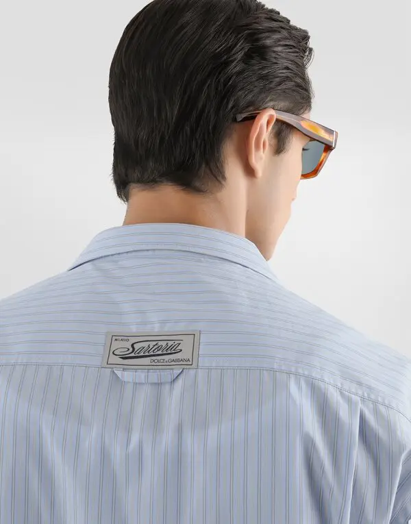 Dolce & Gabbana Striped Cotton Martini Shirt Shirts