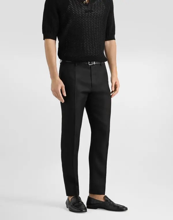 Dolce & Gabbana Viscose Tailored Trousers