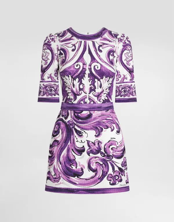 Dolce & Gabbana Majolica-print Short Dress Dresses - Multicolor