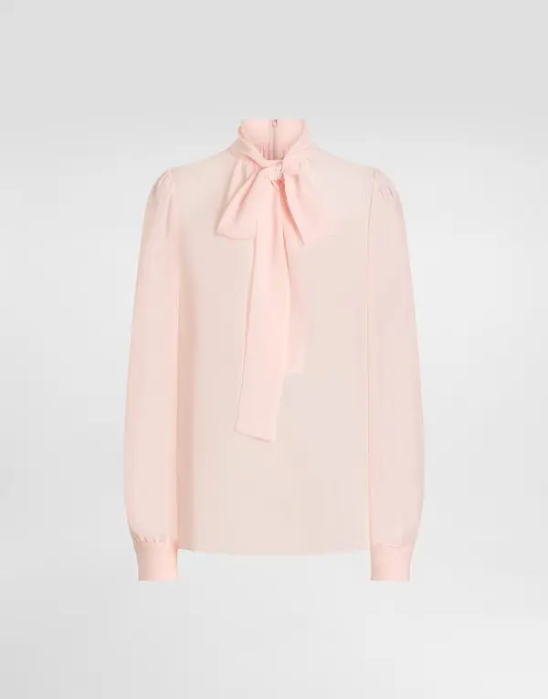 Dolce & Gabbana Silk Georgette Top Shirts And Tops