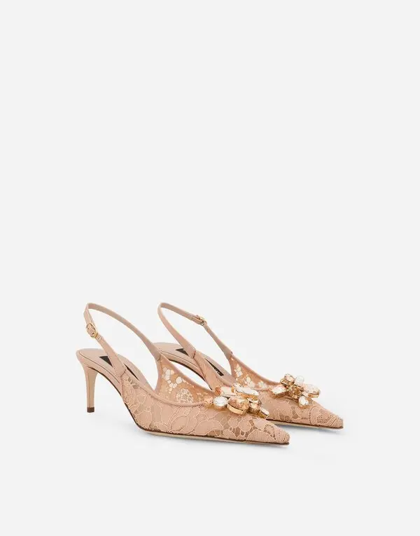 Dolce & Gabbana Lace Slingbacks