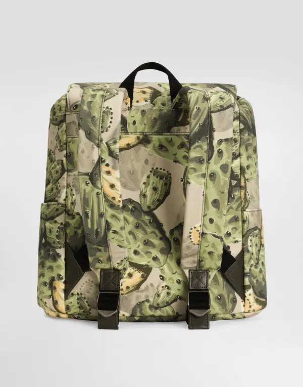 Dolce & Gabbana Figs-print Canvas Backpack Accessories