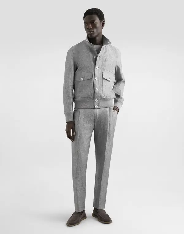 Dolce & Gabbana Short-sleeved Silk T-shirt T-shirts And Polos Gray - Grey