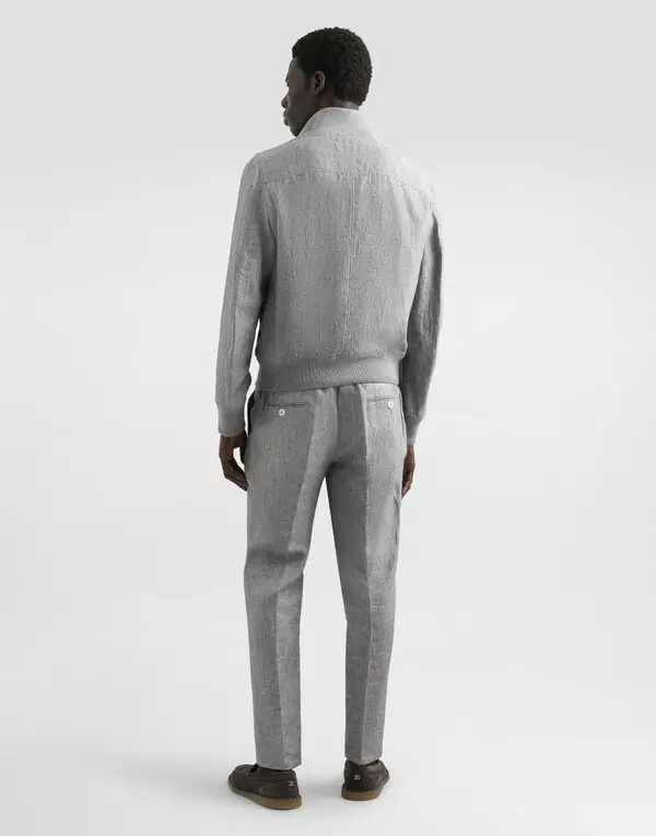 Dolce & Gabbana Short-sleeved Silk T-shirt T-shirts And Polos Gray - Grey