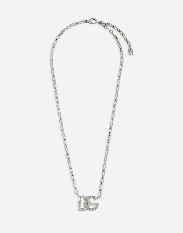 Dolce & Gabbana Chain Necklace With Dg Logo Bijoux Metal - Silver