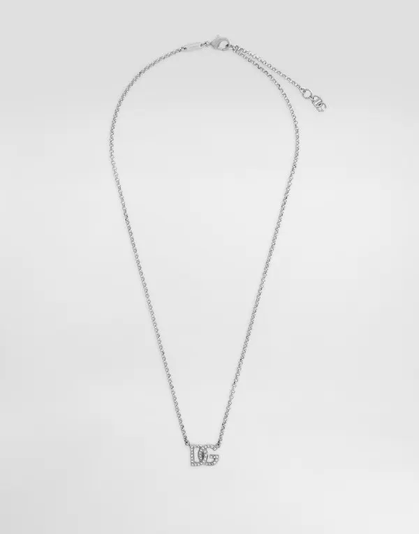 Dolce & Gabbana Dg Logo Chain Necklace - Silver