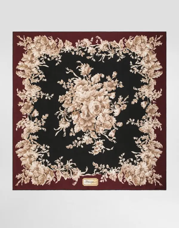 Dolce & Gabbana 90x90 Silk Twill Scarf Scarves And Silks - Print