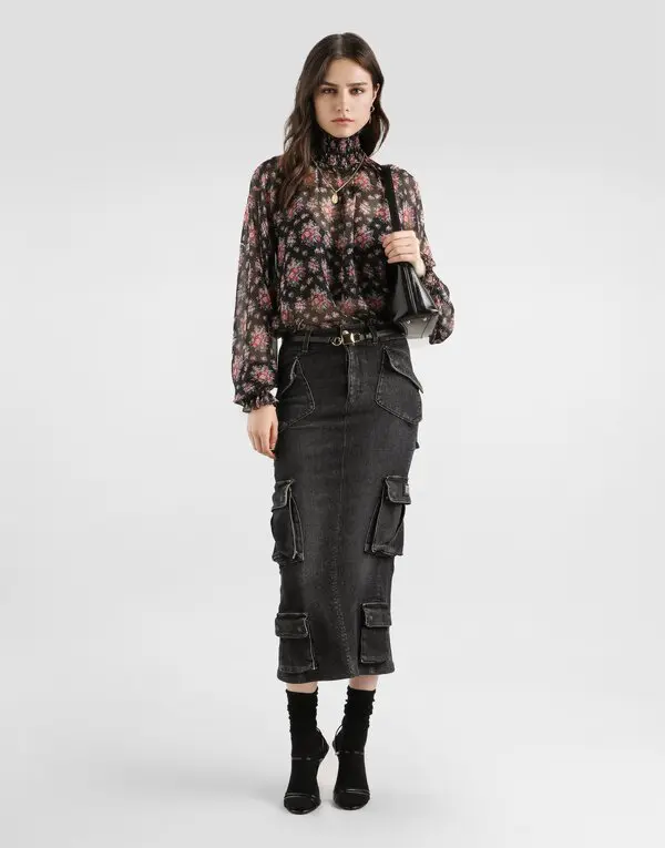 Dolce & Gabbana Denim Skirt Denim And Jeans Multi-colored