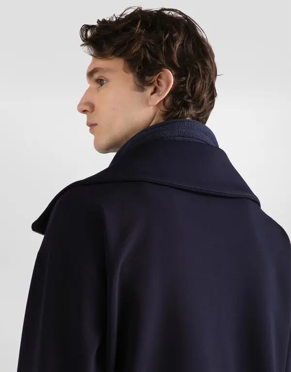 Dolce & Gabbana Jersey Sweatshirt With Patch Coats And Jackets