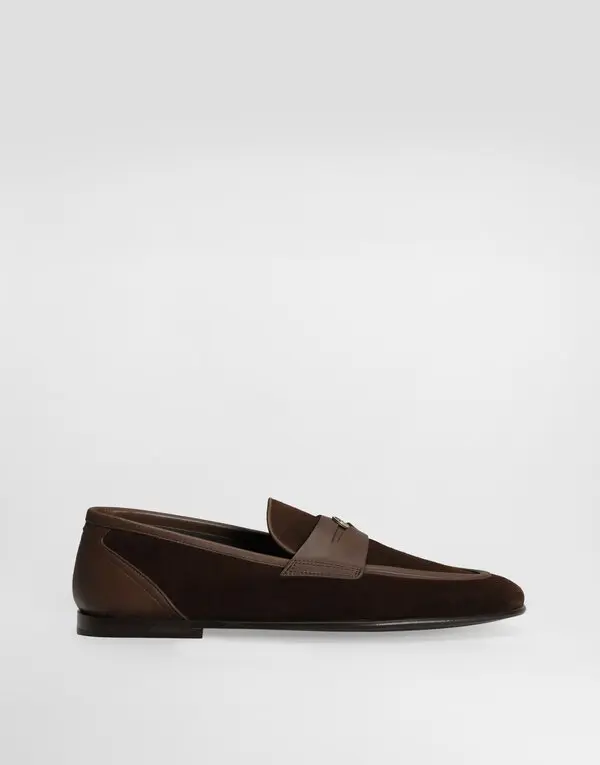 Dolce & Gabbana Split Calfskin Slipper Drivers - Brown