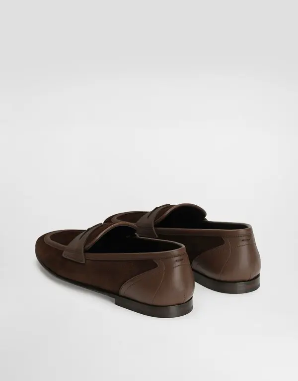 Dolce & Gabbana Split Calfskin Slipper Drivers - Brown