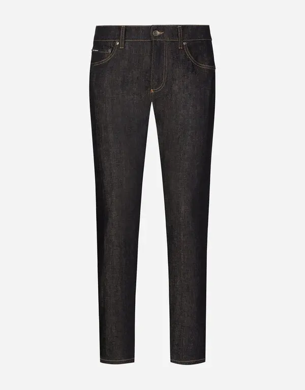 Dolce & Gabbana Slim-fit Stretch Denim Jeans Denim Multi-colored