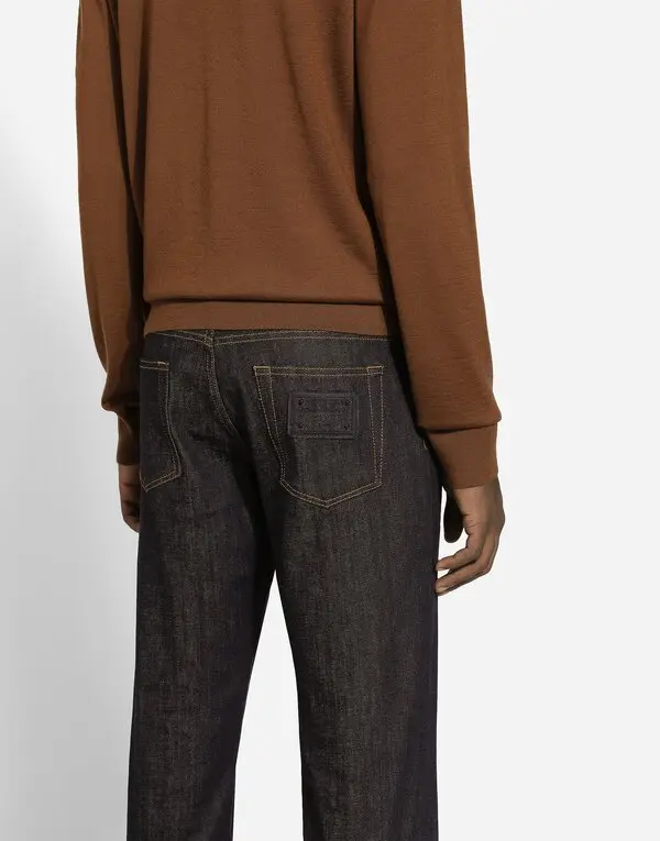 Dolce & Gabbana Slim-fit Stretch Denim Jeans Denim Multi-colored