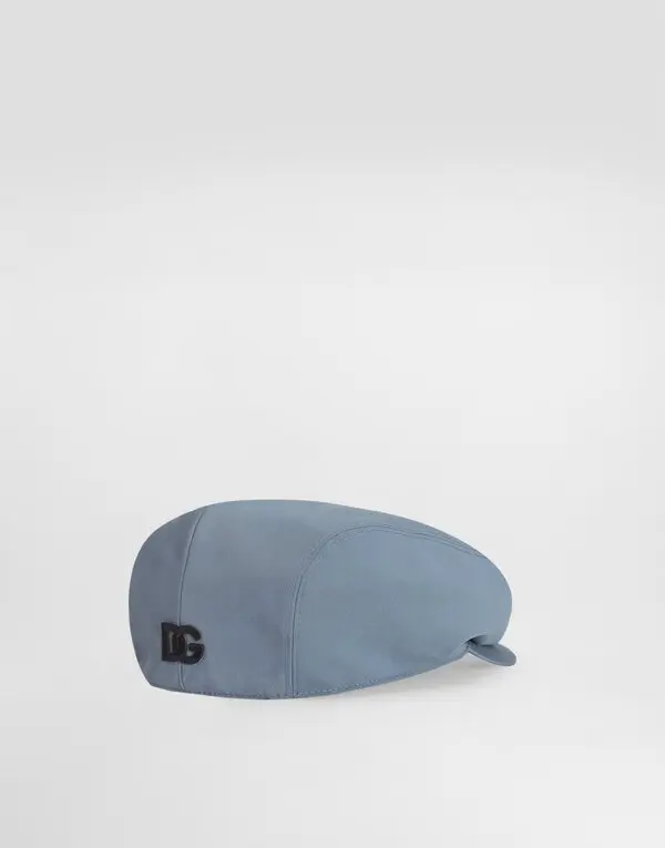 Dolce & Gabbana Wool Poplin Flat Cap Hats And Gloves - Azure