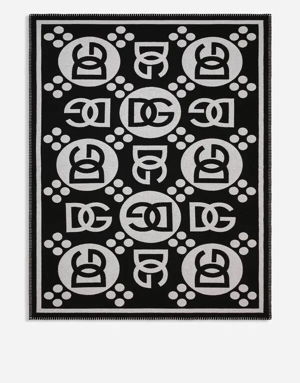 Dolce & Gabbana Wool Jacquard Blanket Plaid - Multicolor