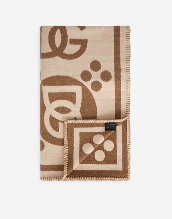 Dolce & Gabbana Wool Jacquard Blanket Plaid - Multicolor