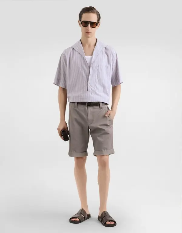 Dolce & Gabbana Cotton Bermuda Shorts - Grey