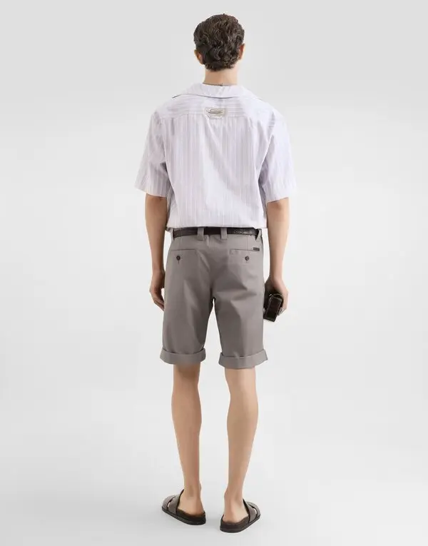 Dolce & Gabbana Cotton Bermuda Shorts - Grey