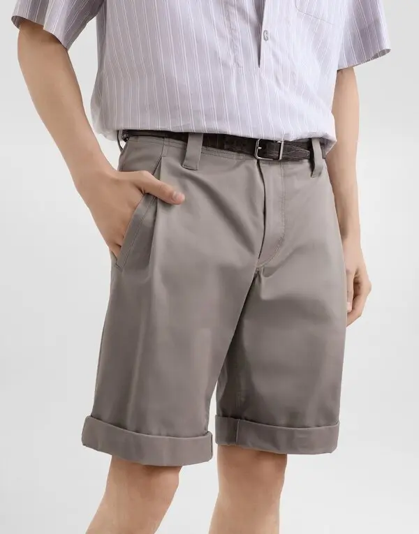 Dolce & Gabbana Cotton Bermuda Shorts - Grey