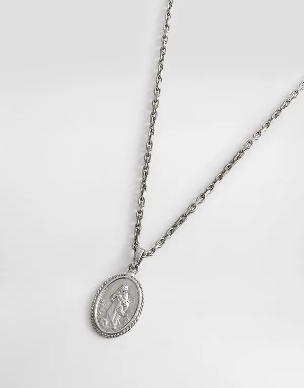 Dolce & Gabbana Engraved Medallion Necklace