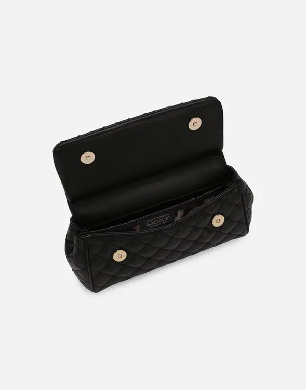 Dolce & Gabbana Small Sicily Handbag Handbags Leather