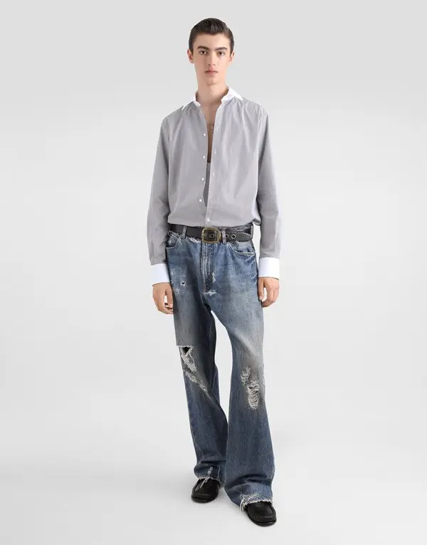 Dolce & Gabbana Striped Cotton Shirt Shirts