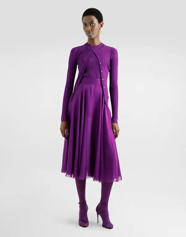 Dolce & Gabbana Viscose Cardigan Sweaters And Cardigans - Purple
