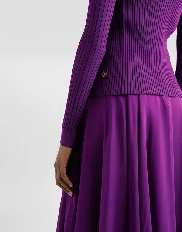 Dolce & Gabbana Viscose Cardigan Sweaters And Cardigans - Purple