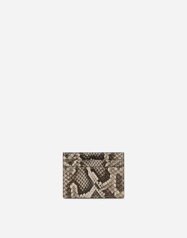 Dolce & Gabbana Python Skin Card Holder Wallets And Small Leather Goods