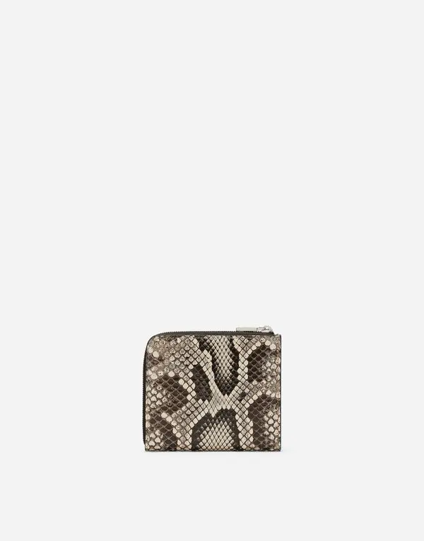 Dolce & Gabbana Python Skin Card Holder Wallets And Small Leather Goods