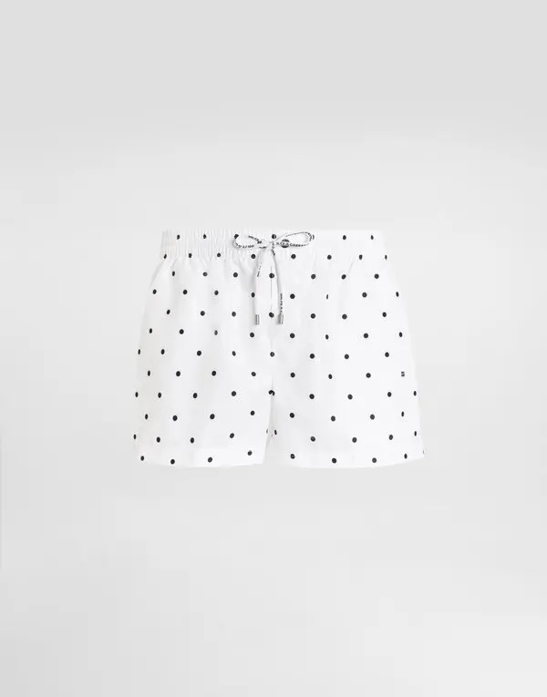 Dolce & Gabbana Polka Dot-print Short Swim Boxers Beachwear - Multicolor