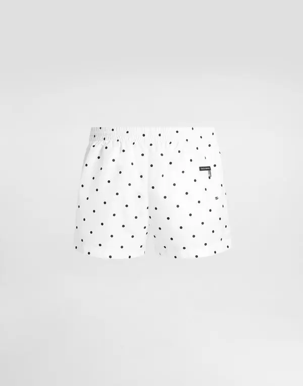 Dolce & Gabbana Polka Dot-print Short Swim Boxers Beachwear - Multicolor