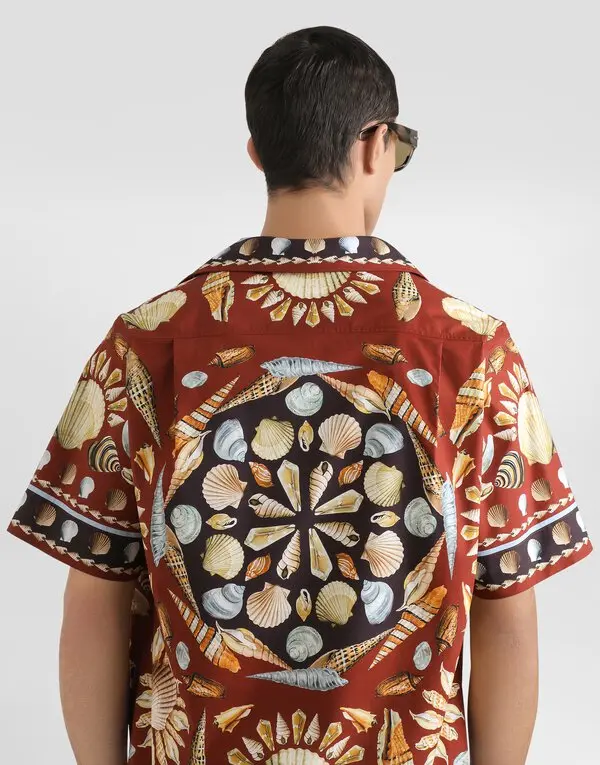 Dolce & Gabbana Printe Popeline Oversized Shirt Shirts