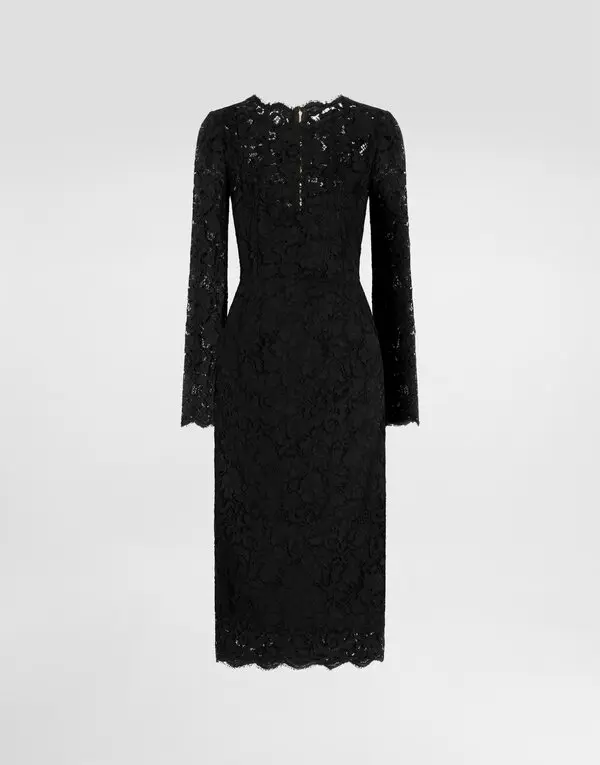 Dolce & Gabbana Cordonetto Lace Dress Dresses - Black