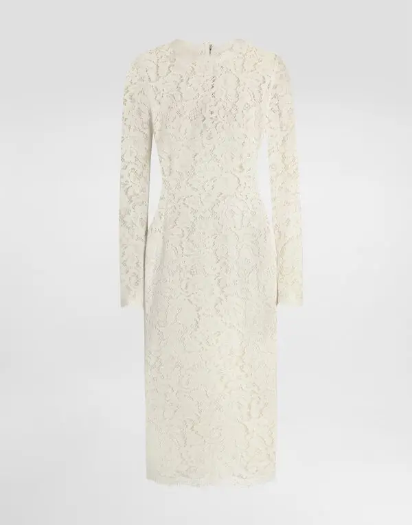 Dolce & Gabbana Cordonetto Lace Dress Dresses - White