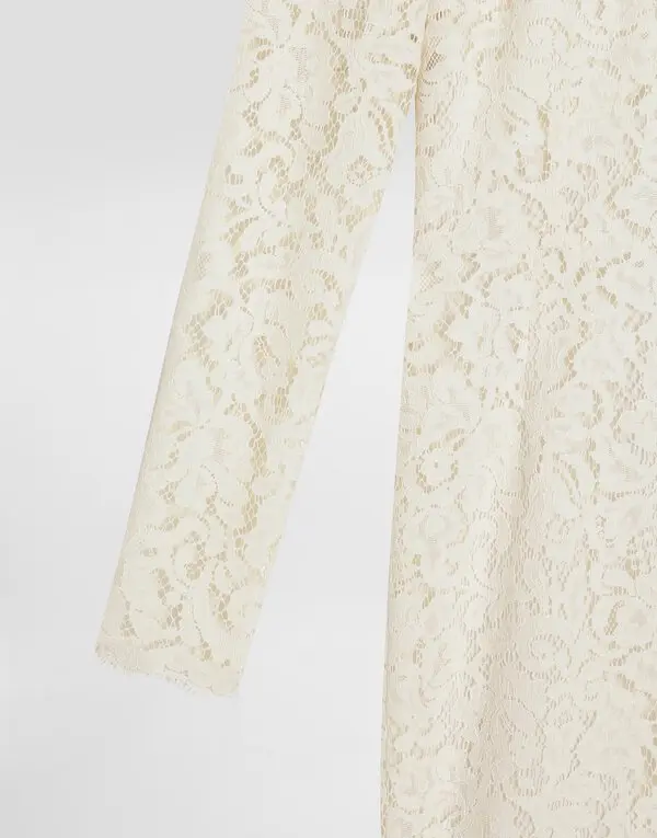 Dolce & Gabbana Cordonetto Lace Dress Dresses - White