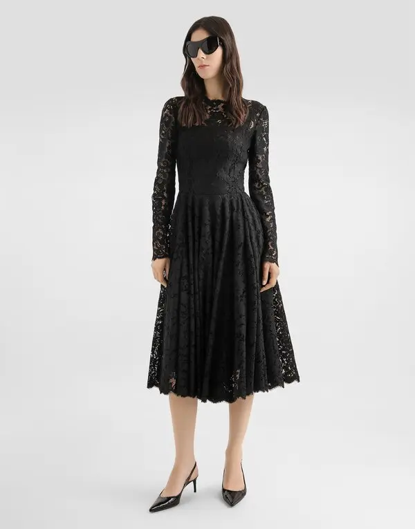 Dolce & Gabbana Lace Dress Dresses - Black