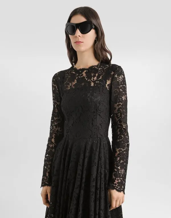 Dolce & Gabbana Lace Dress Dresses - Black